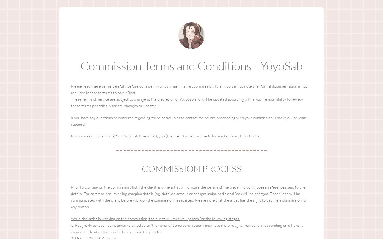 Commission Terms and Conditions